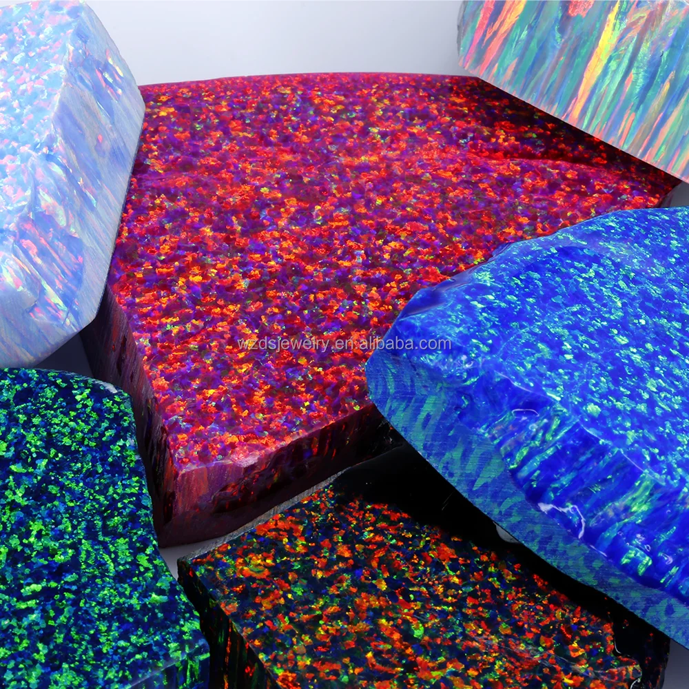 Synthetic Opal Rough - 93 Colors, Lab Created Gemstones