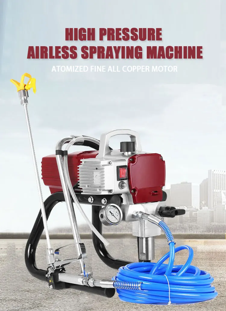 1800W High Pressure Electric Wall Airless Paint Spraying Machine