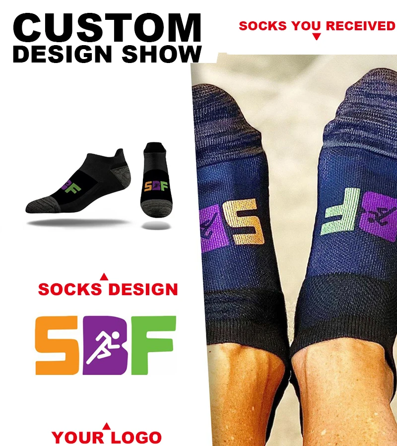 Free Mock-up & Samples Design Own Logo Socks Custom Made Unisex Socks ...