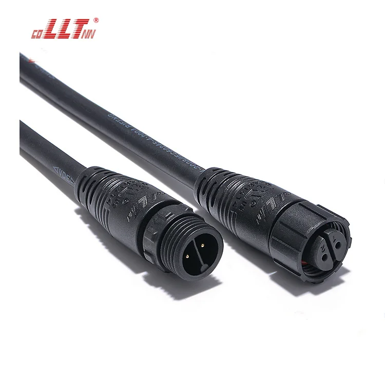 Llt M16 250v 15a 2 Pin Thread Waterproof Cable Connectors Waterproof ...