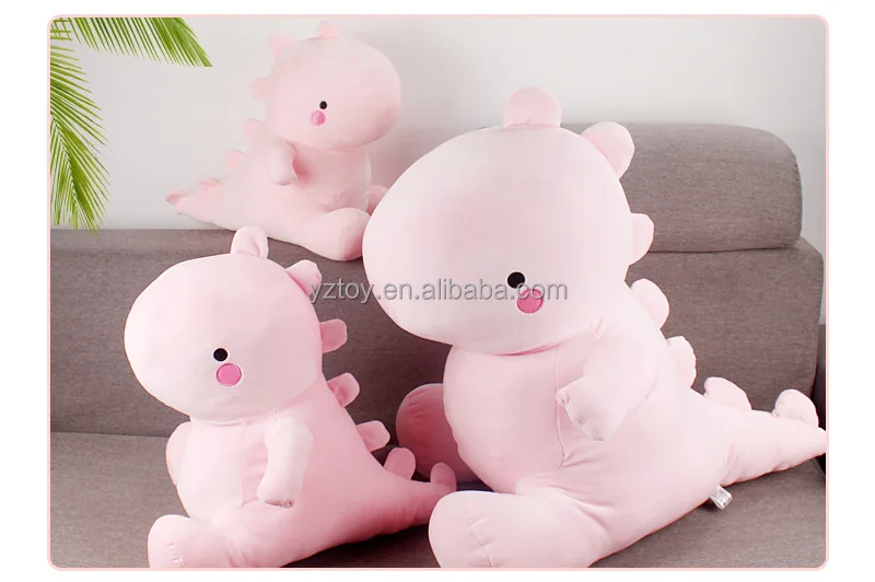 Multiple Color Super Soft Stuffed Pink Dinosaur Toy For Kids Dinosaur ...