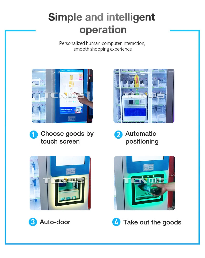 TCN Full Automatic Vending Machine - Touch Screen Combo