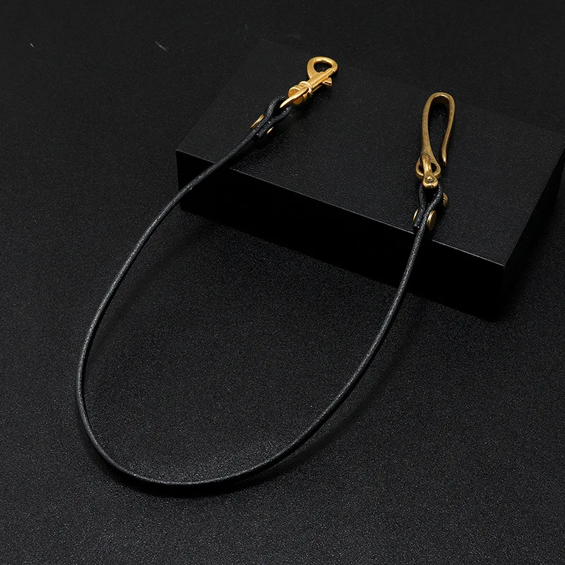 Fashion Men Chain Handmade Genuine Leather Belts Trouser Chain ...