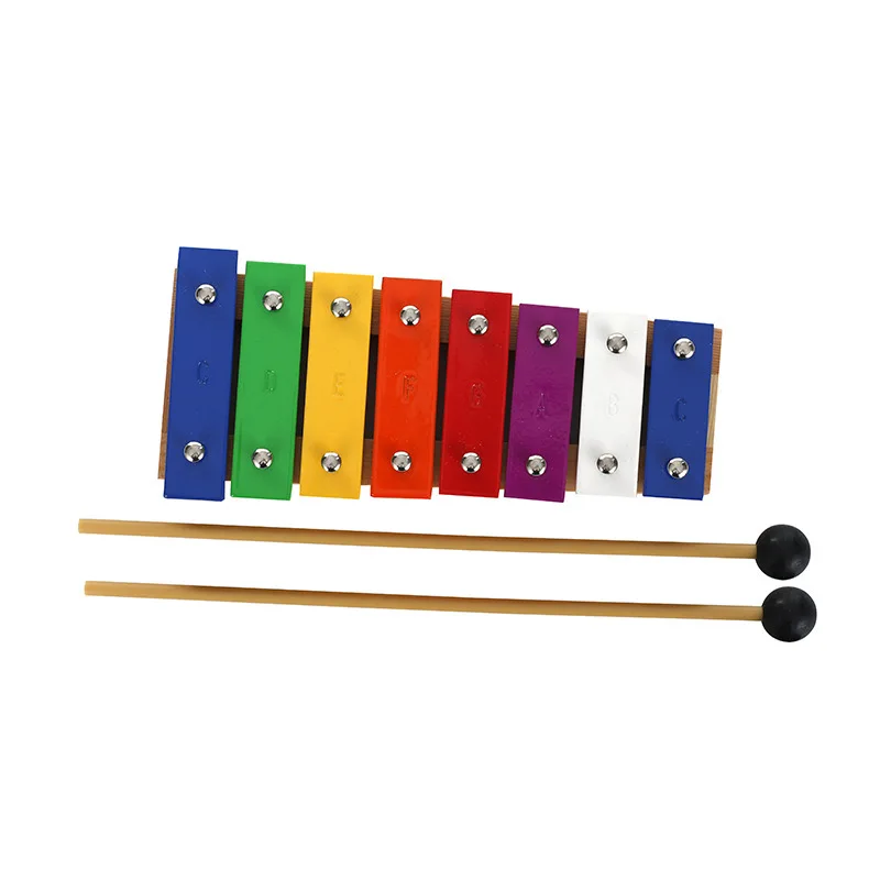 Professional Xylophone With 8 Metal Keys for Adults Kids Includes 2 ...