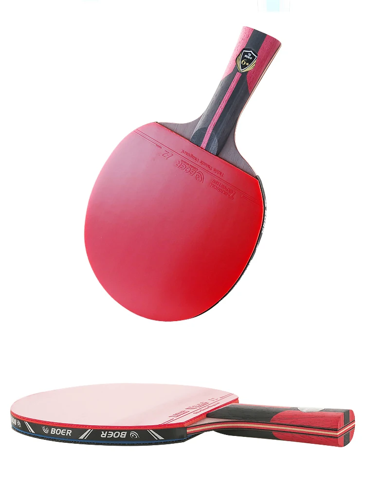 Professional 6 Star Table Tennis Racket 7 Ply For Match Training - Buy ...