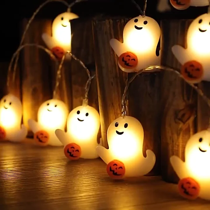Battery Operated Ghost String Lights For Indoor,Outdoor Festive ...