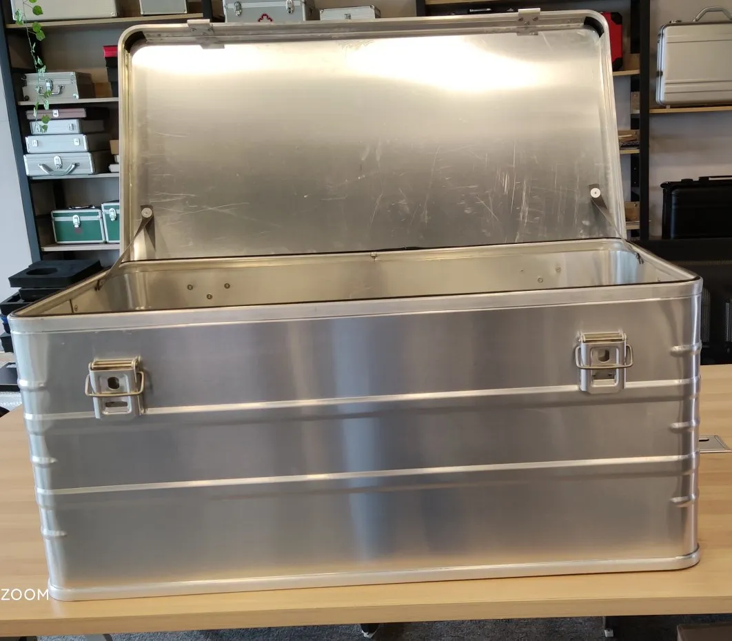 Customizable Silver Aluminum Storage Box - 3 Year Warranty