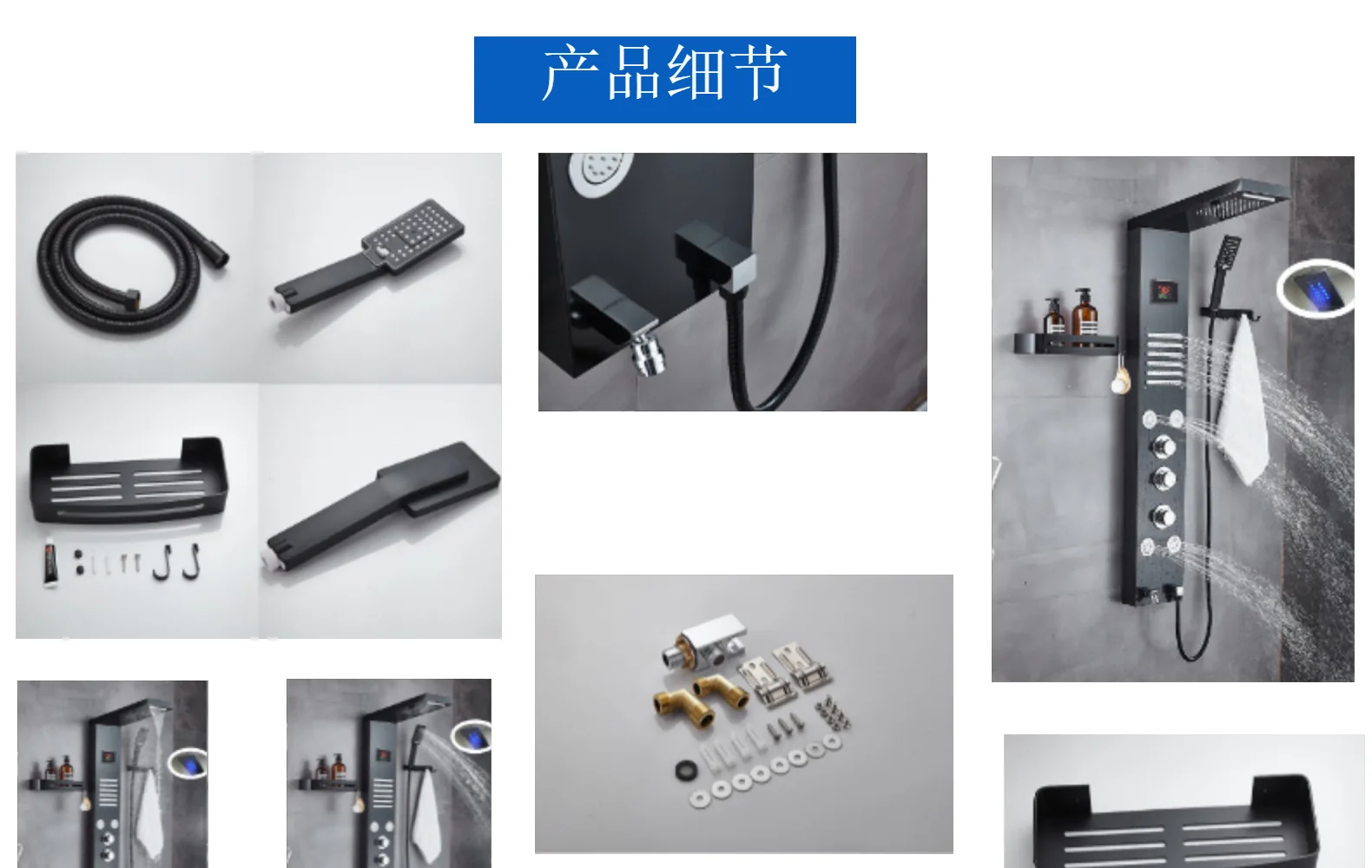 Large Shower Set With Telephone Shower - Buy Bathroom Shower Set Wall ...