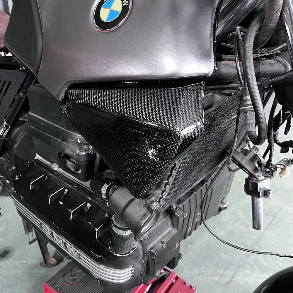 Carbon Fiber Cafe Racer Side Tank Panels Tank Protector Cover Fairing ...