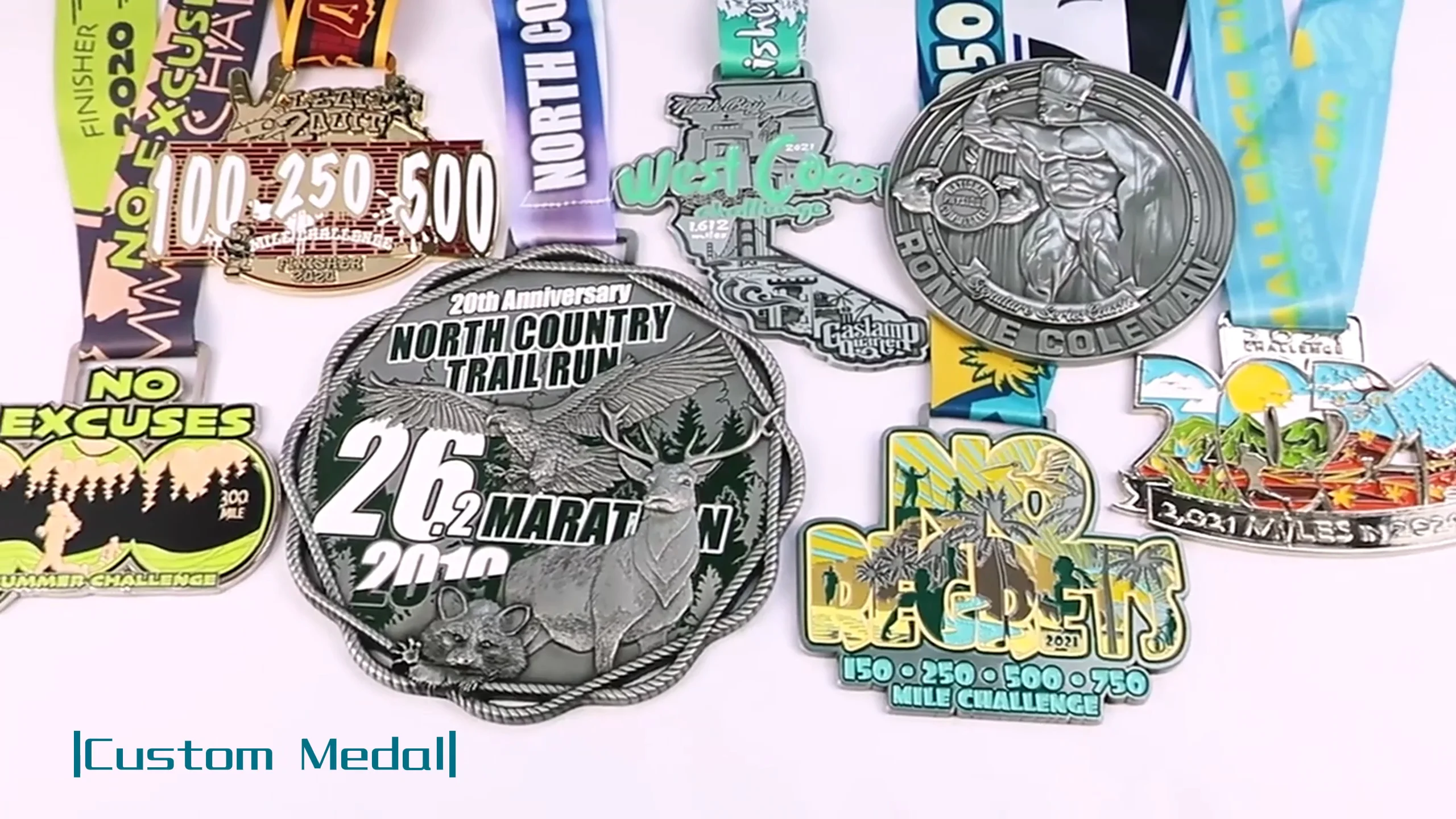 Custom Medals Metal Running Event Race Marathon 5k Fun Run Finisher ...
