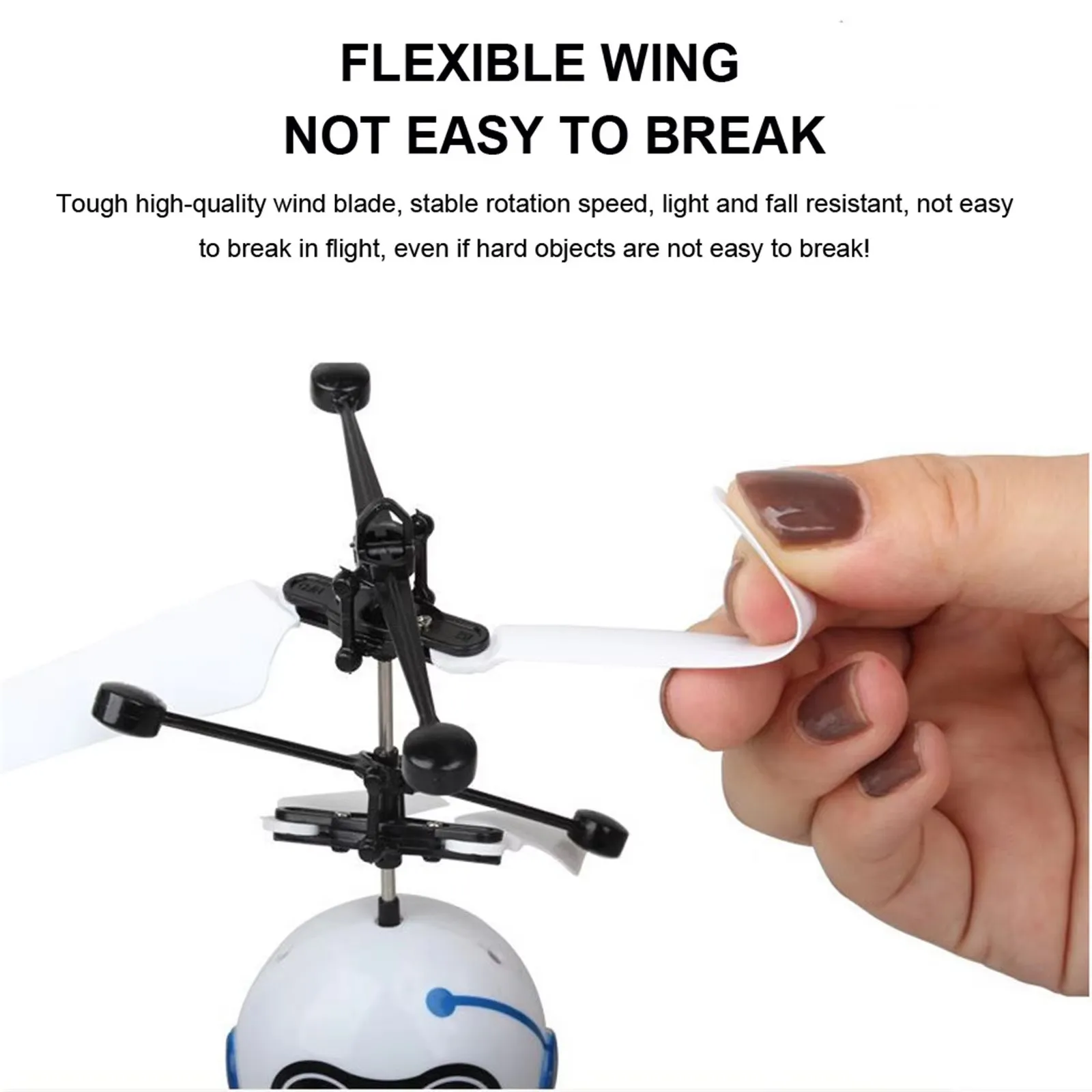Mini Induction Flying Robot - 2CH Gyro Helicopter Drone