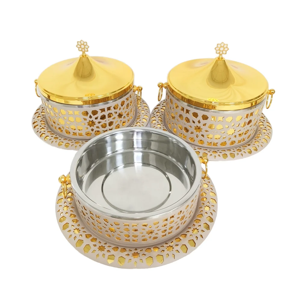 Luxury Arabic Hot Pot Food Container Warmer Set High-Capacity Metal for ...