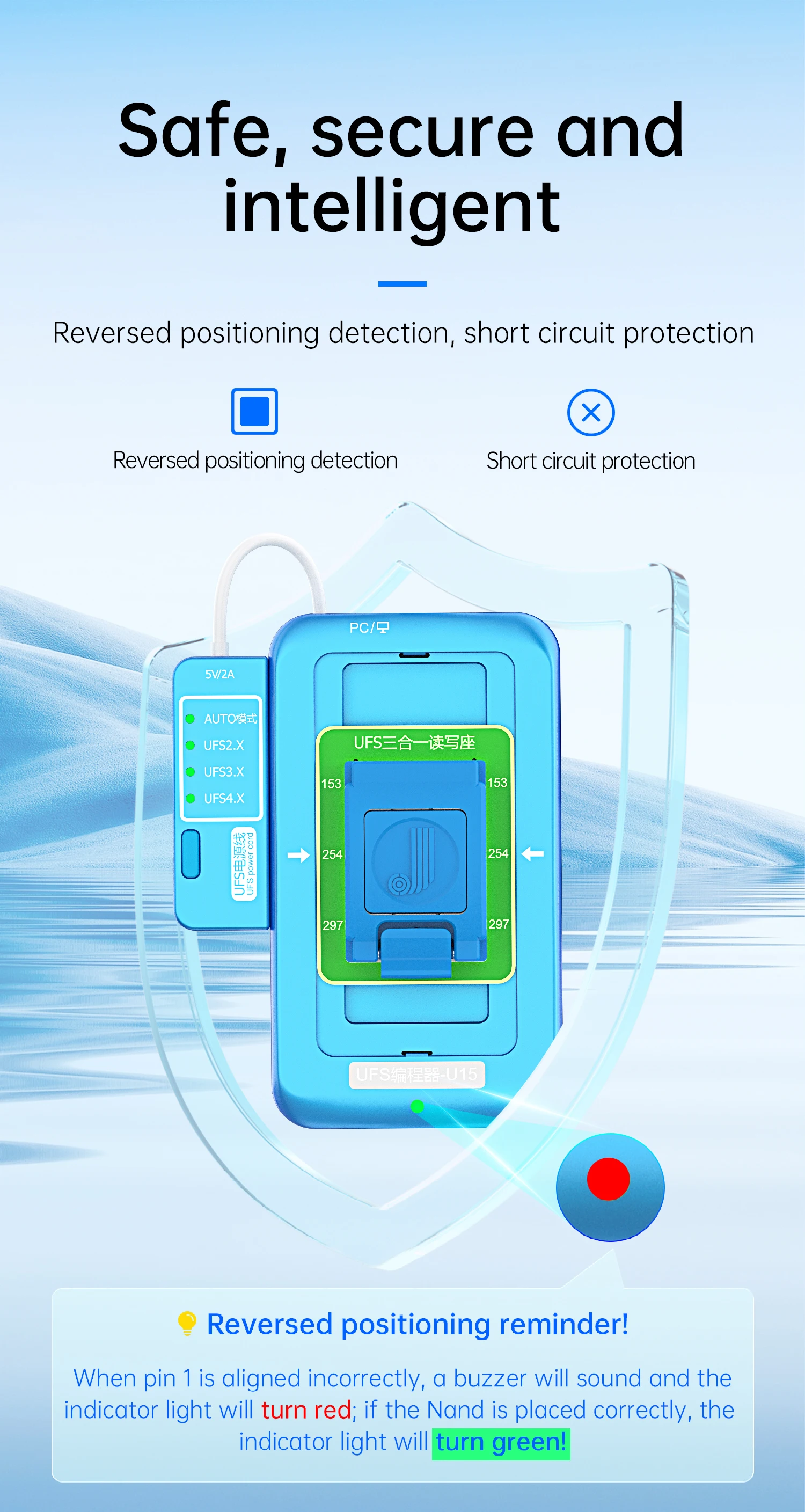 JCID JC UFS Programmer-U15 Kits for Android Adaptation