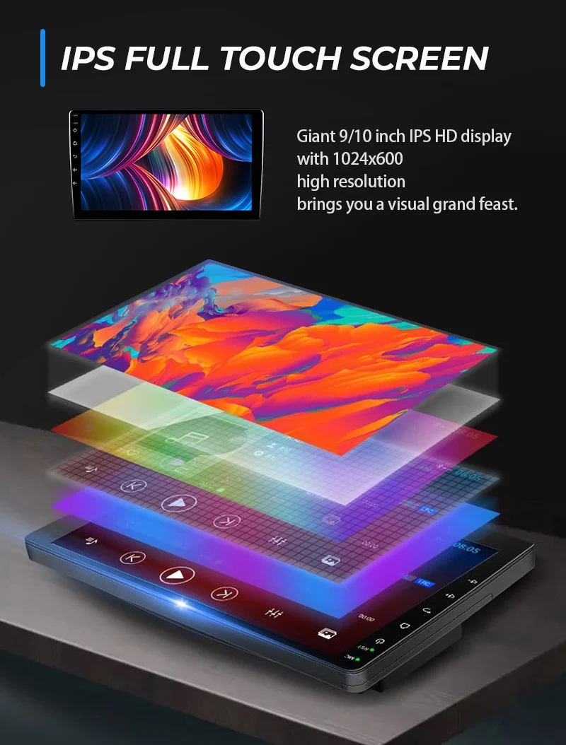 Universal Double Din Android 12 System 9 Inch 2+32g Carplay Android ...