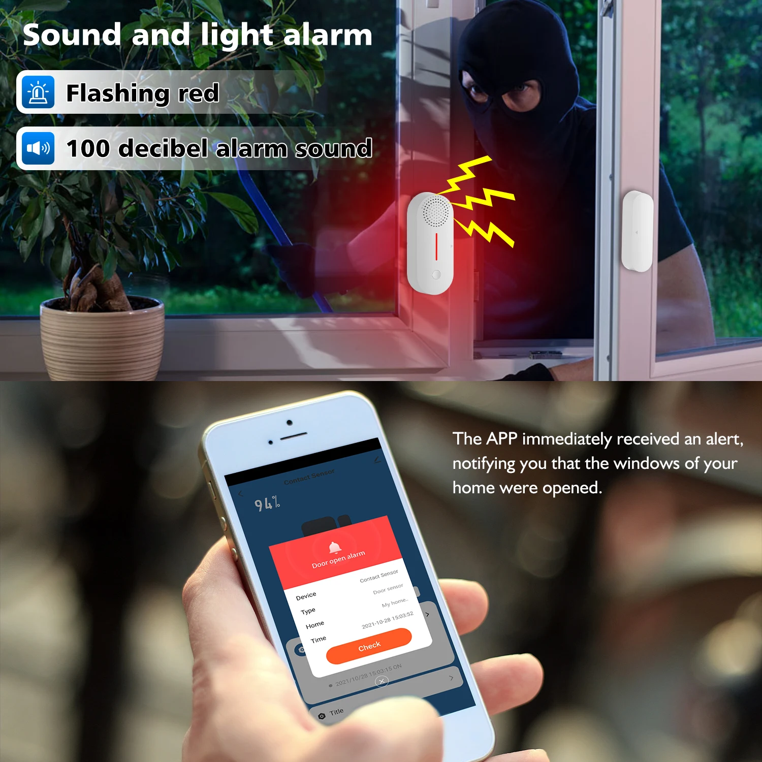 Smart Home Security - Anti Thief Window/door Detector