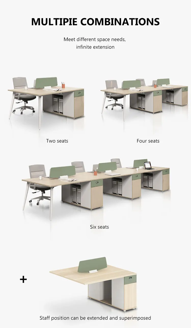 Liyu Unique Design Office Table Cubicles 6 Seater Office Desks Fabric ...