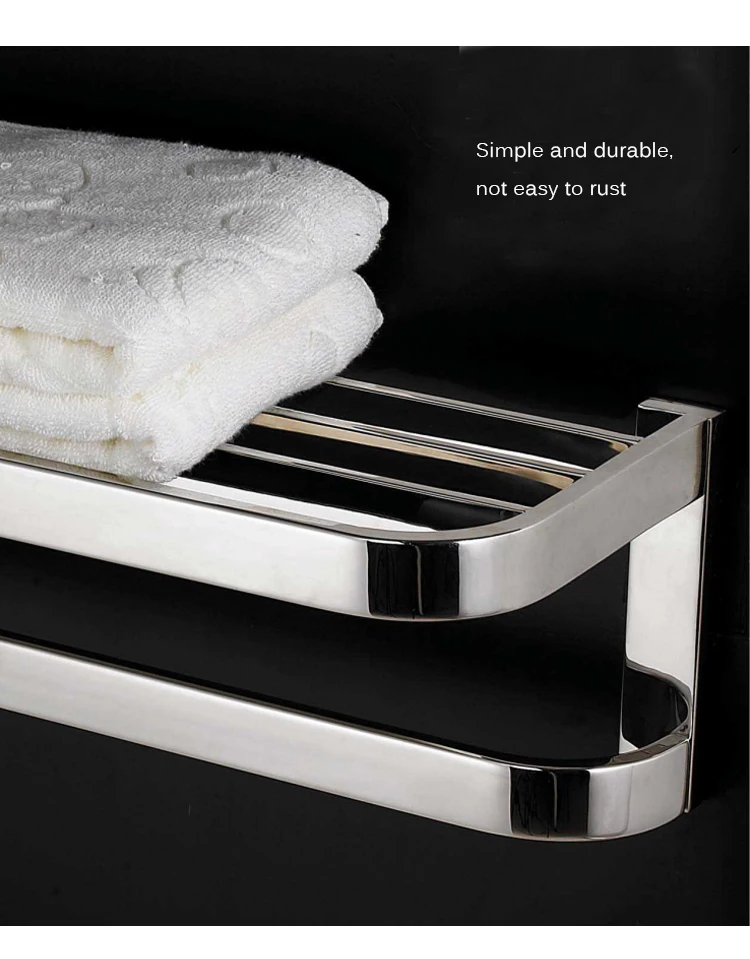 Stainless Steel 304 Bathroom Towel Racks - Durable & Stylish