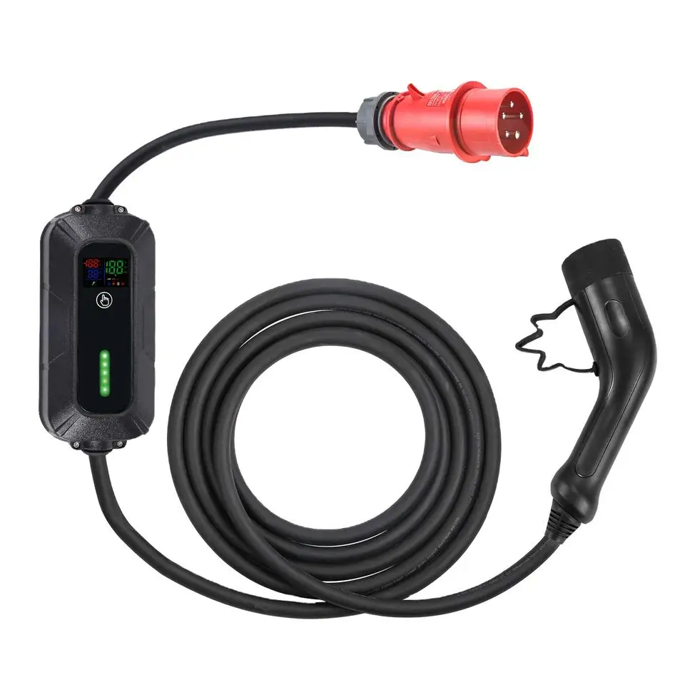 Red Cee 22kw Portable Ev Charger Type 2 To Red Cee 380v Iec 62196 Evse ...