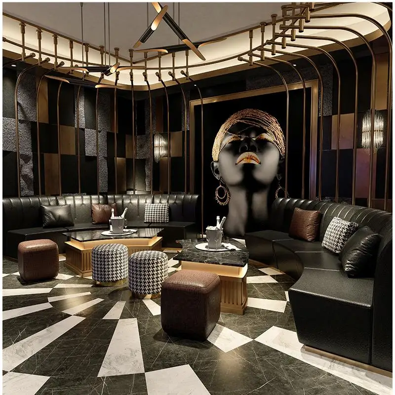 Customized bar booth, nightclub bar counter, KTV private room, U-shaped ...