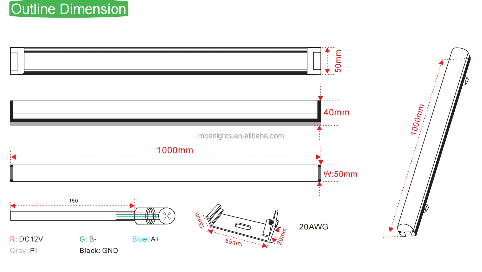 Dmx Led Guardrail Pixel Tube Light - Buy Pixel Tube Light,Dmx Pixel ...