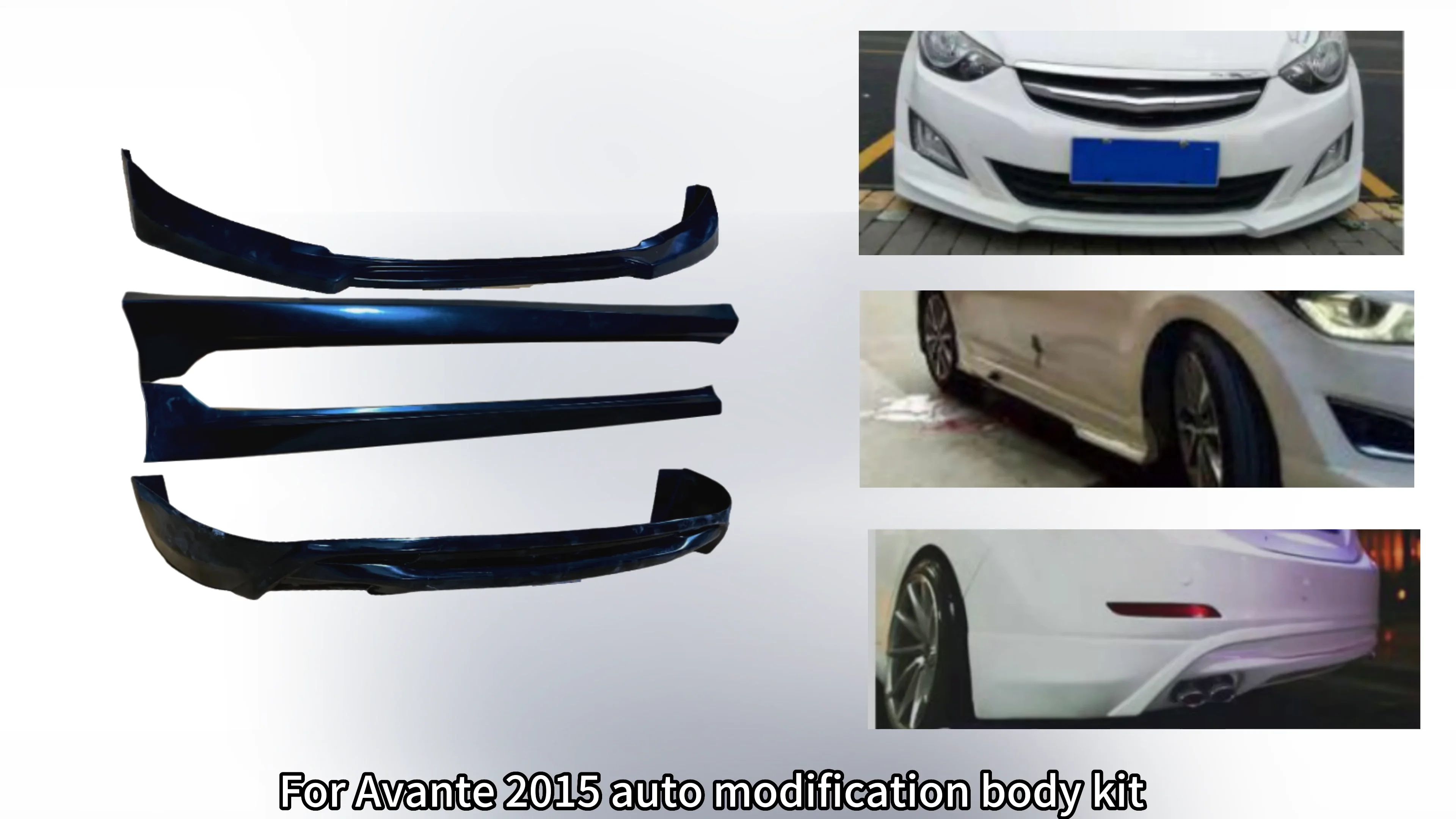 Auto Body Systems Wide Body Kit Pp Car Side Skirt Bumper Part For ...