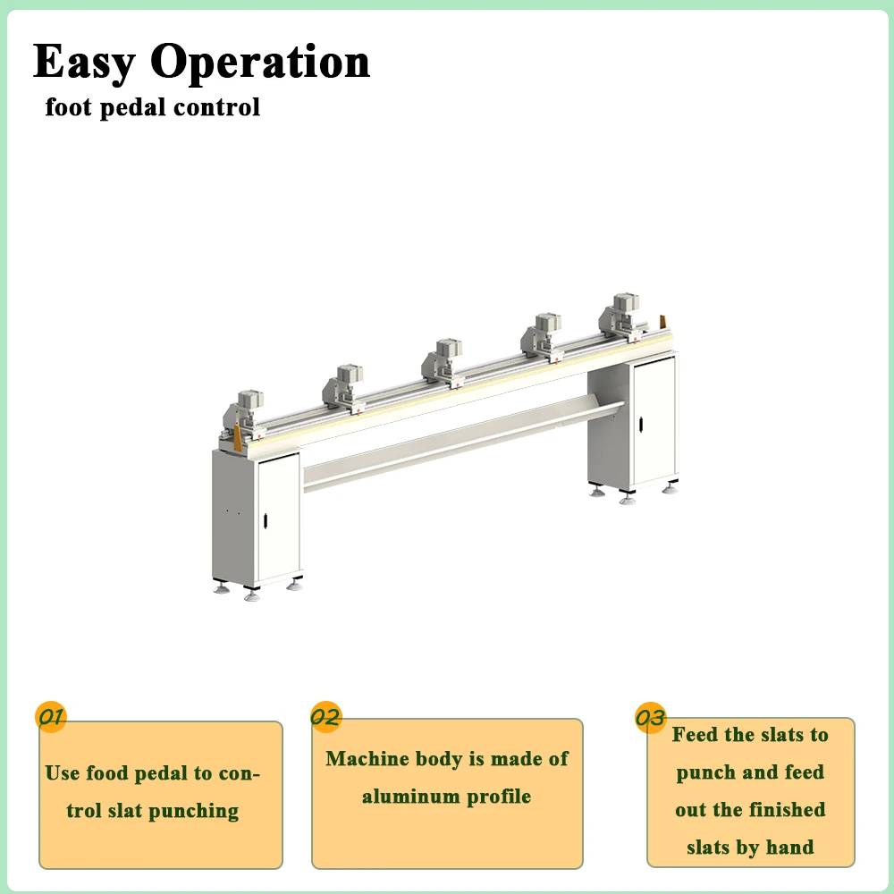 Pneumatic Wooden Venetian Blind Slat Punching Machine For 25mm,35mm ...
