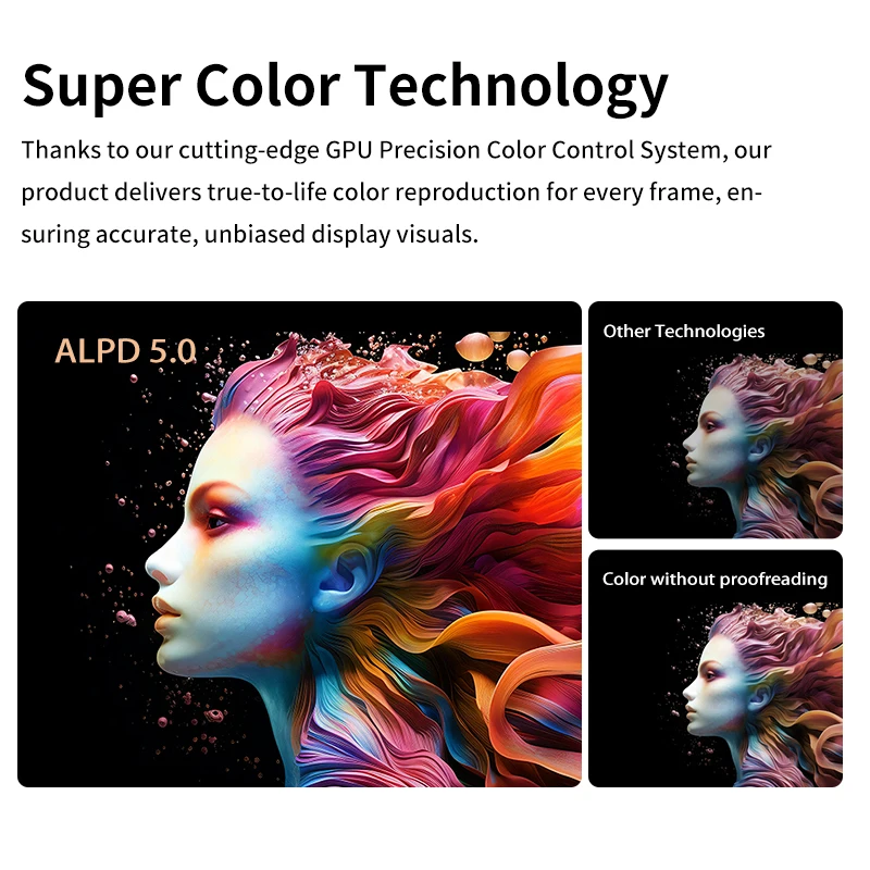 Qumpot Laser 4K Projector - 3500 Lumens Home Theater Beamer