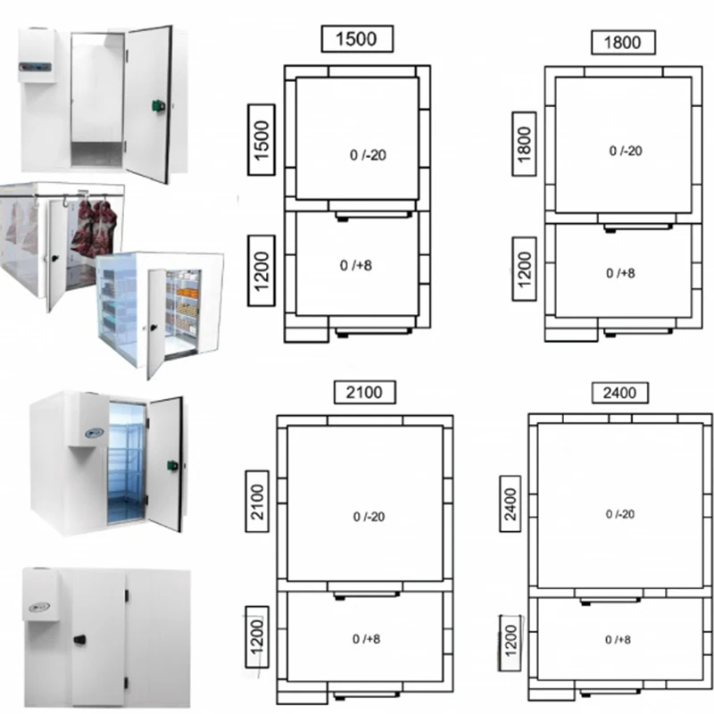 Fruit And Vegetable Fish Mobile Refrigerated Walk In Chiller Small Mini ...