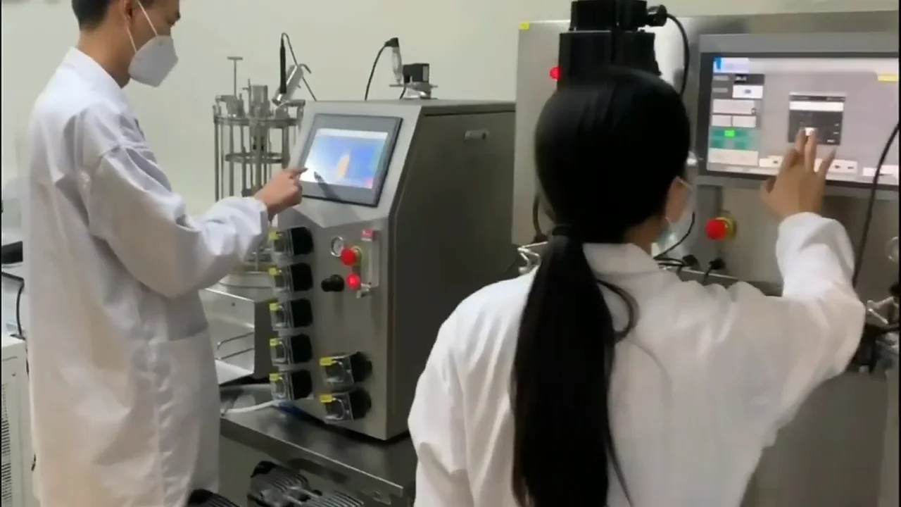 Bangku Lab-kap Lampu Bioreaktor Sel Tanaman Atas Mengelilingi ...