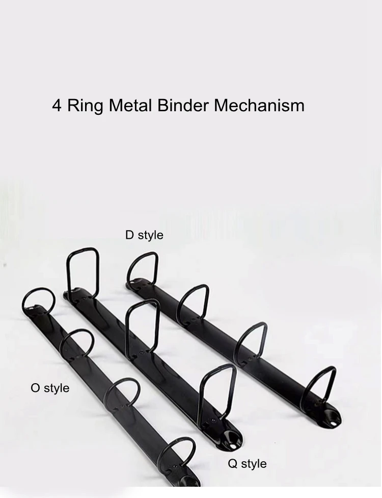 Plating Matte Black Metal Ring Binder Mechanism for A4 A5 A7