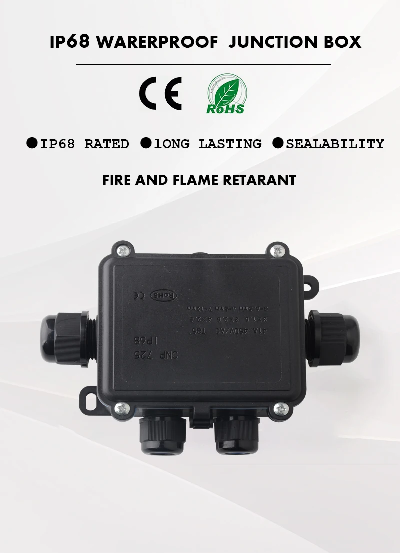 2 Ways One In And One Out Ip68 Underwater Waterproof Electrical Wire ...