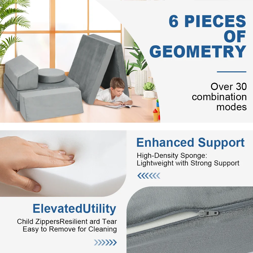 Light Grey Sectional Couch Foam Compressed Couch Sectional Corner ...