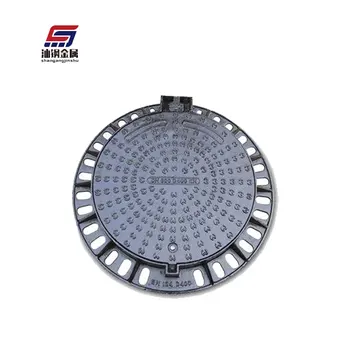 D400 Round En124 Sewer Drain Lid Ductile Cast Iron Manhole Covers ...