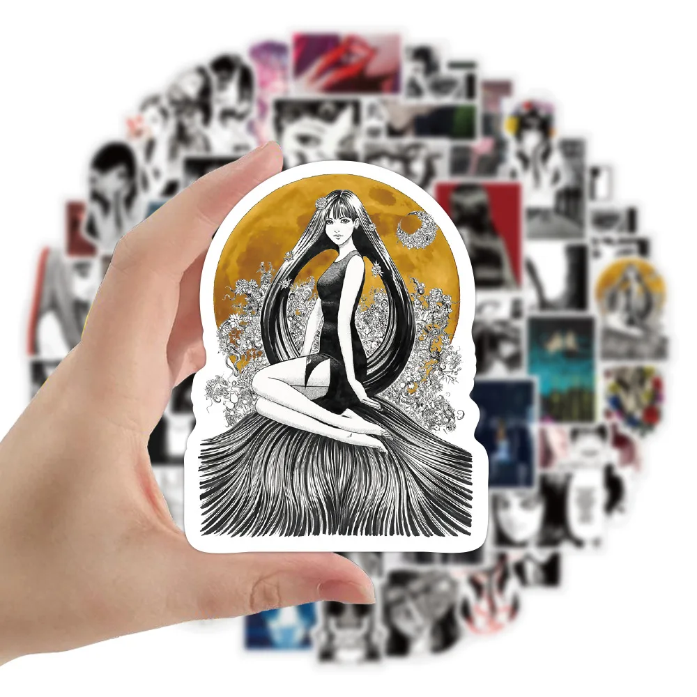 60pcs Japanese Horror Comic Graffiti Stickers For Laptop Notebook Car ...