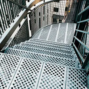 Galvanized Stair Treads With Perforated Metal Anti Slip Stair Treads ...