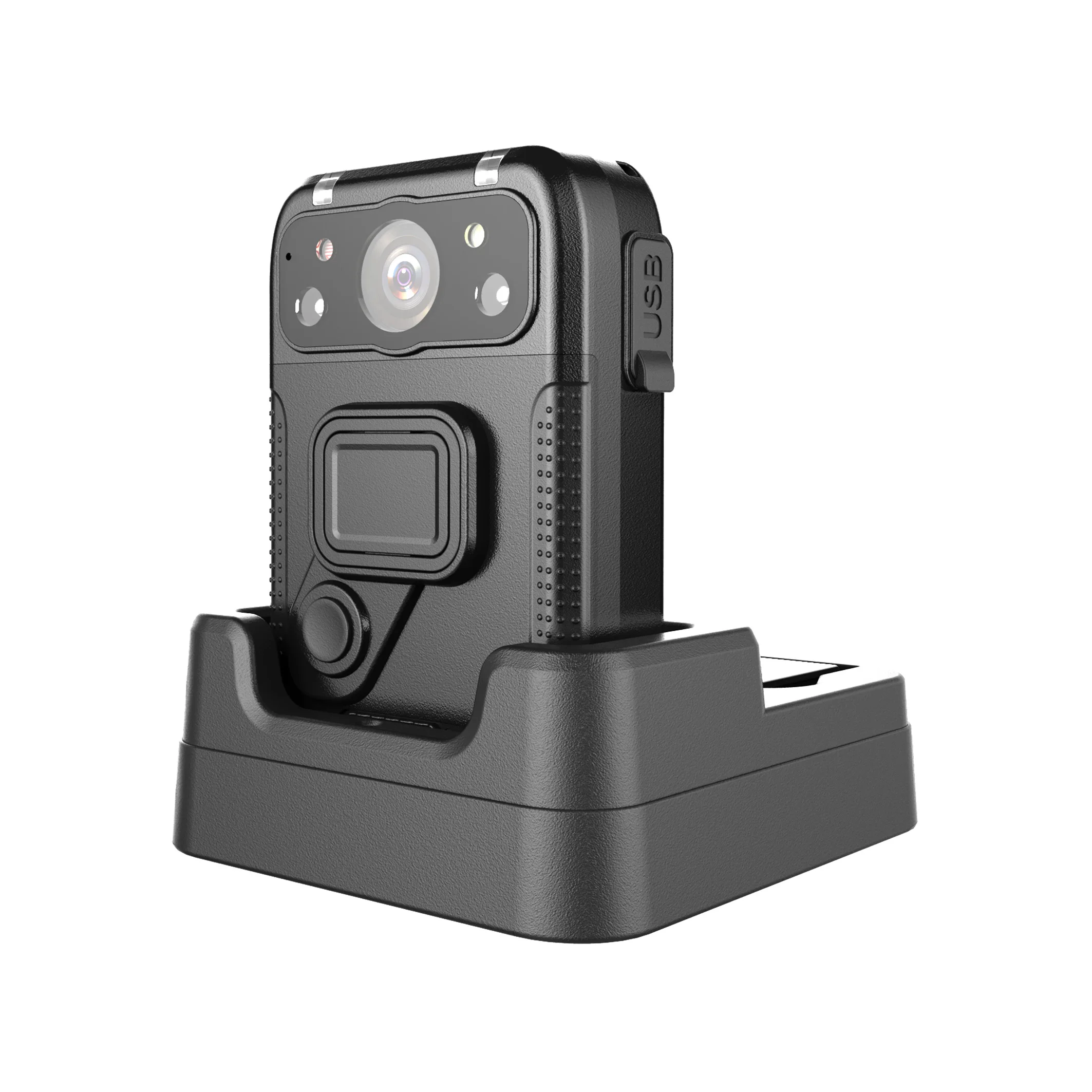 Body Worn Camera 2 Inch LCD Screen Touch Screen Ambarella H22 Chip ...