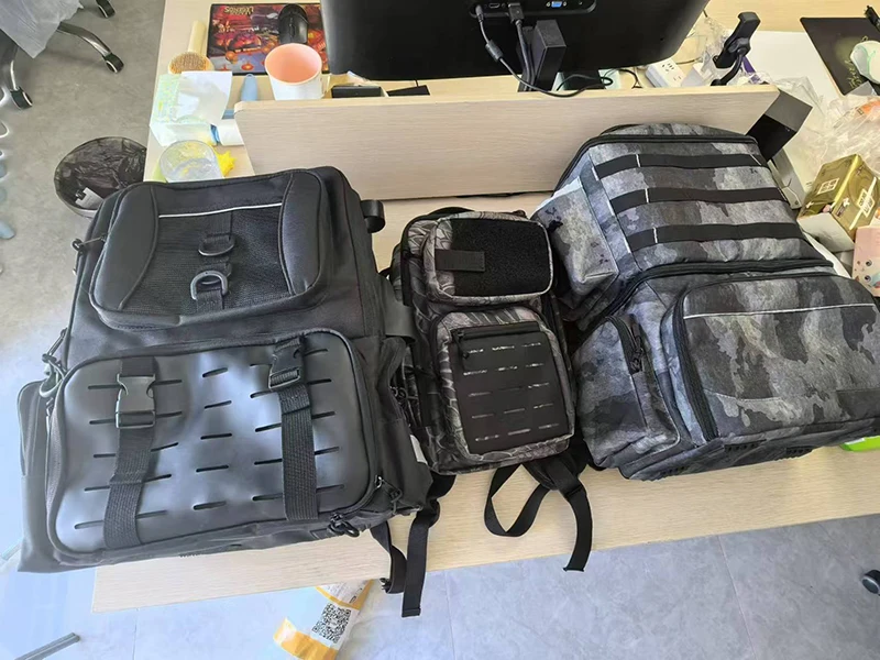 Free sample Fishing Tackle Backpack, Gray Fabric, Includes 2 Clear 3700 ...