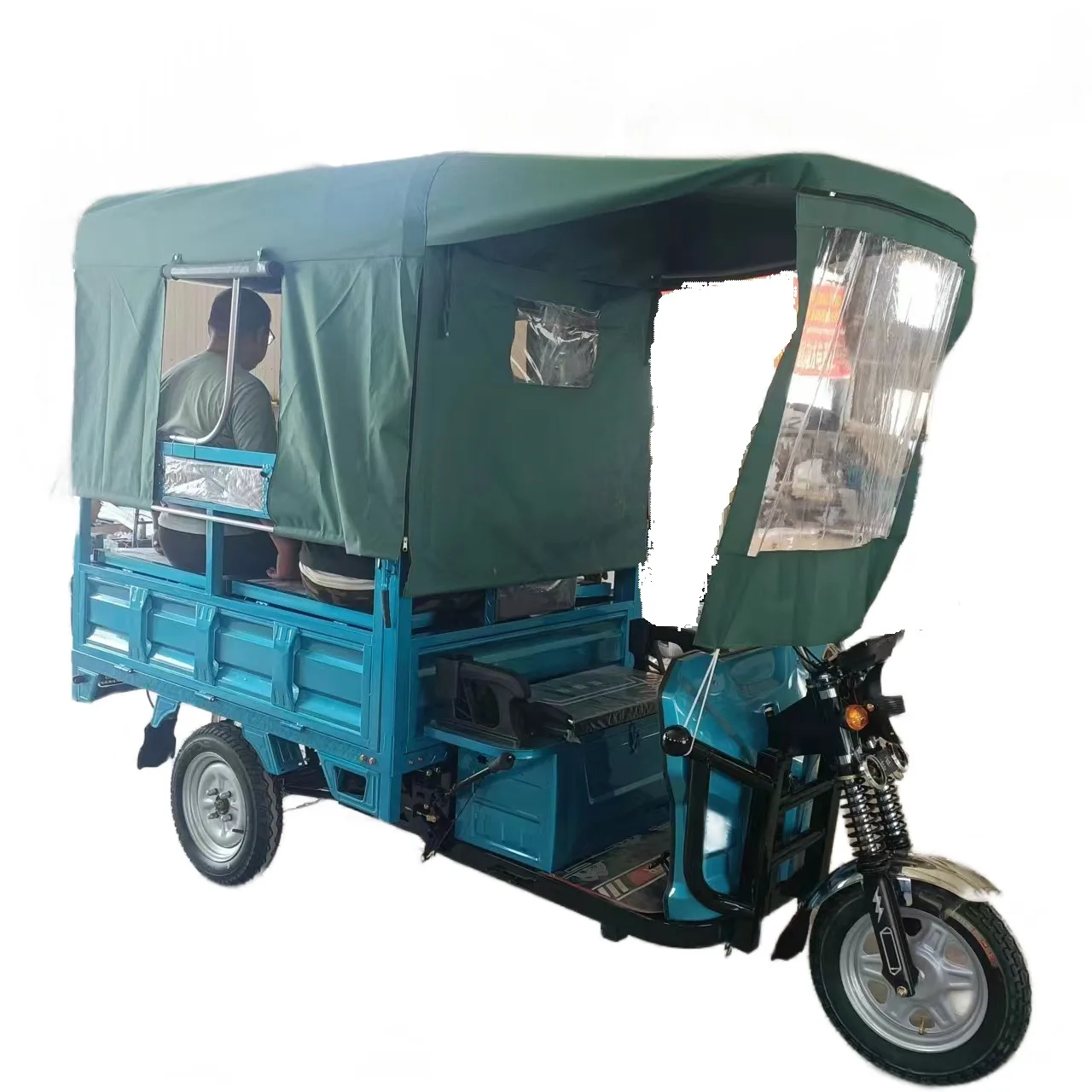 Electric tricycle carport transparent canopy shield windproof cover ...