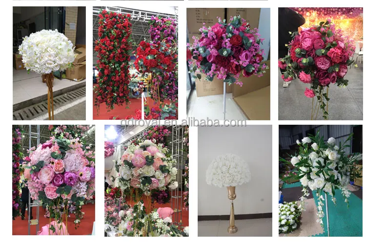 Customized Artificial Runner Flowers Wedding Table Runner Centerpieces ...