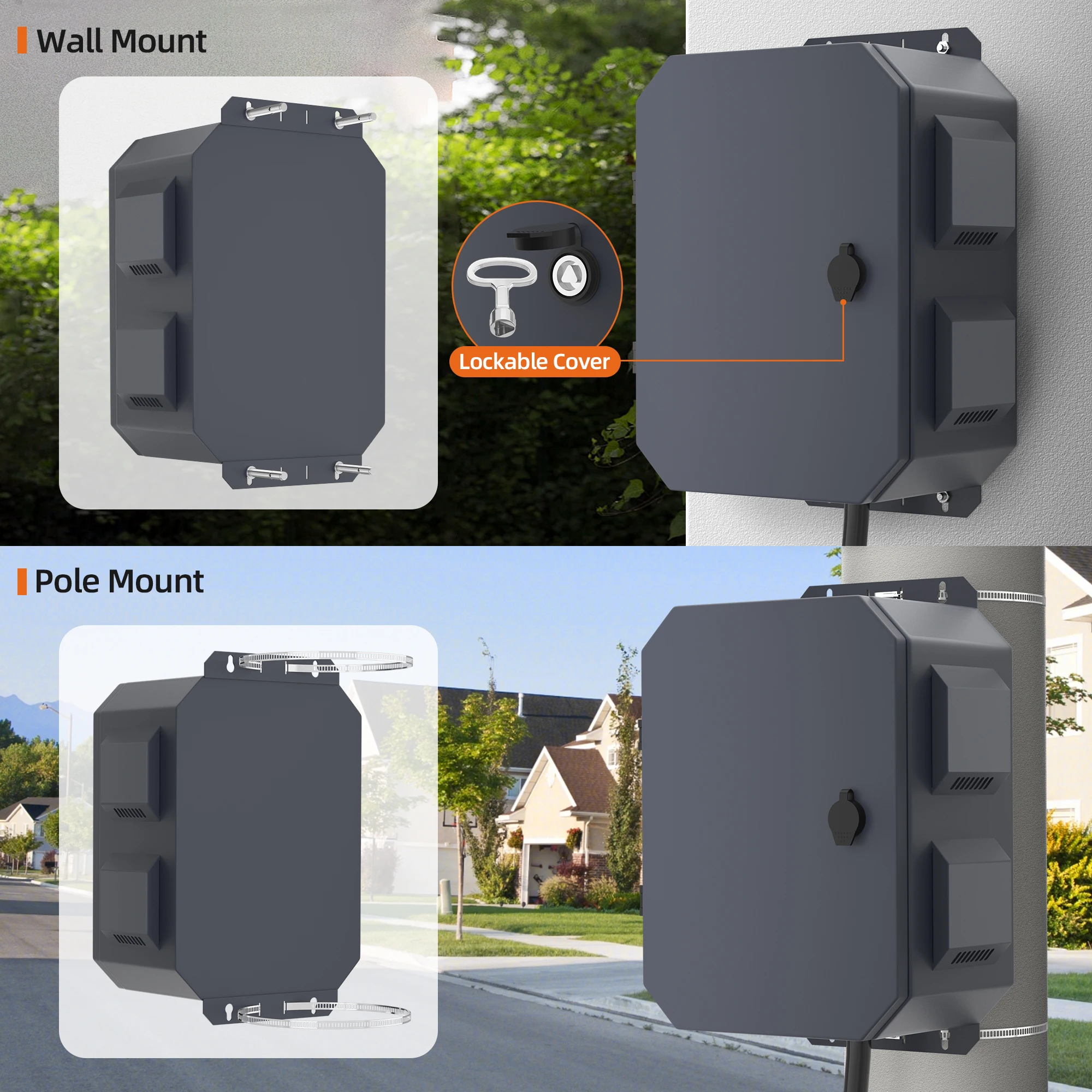 400X300X200MM Weatherproof Outdoor Junction Box IP65 Metal Electrical ...