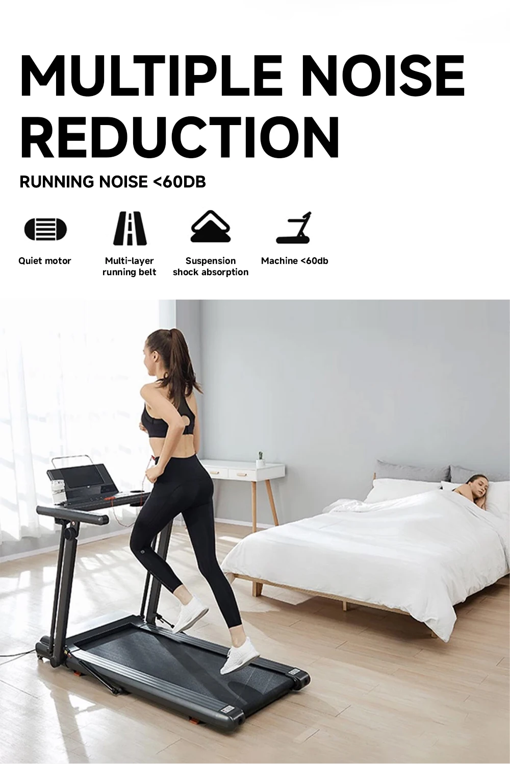 RH New Design Hd Digital Display Home Treadmill Professional Electric ...
