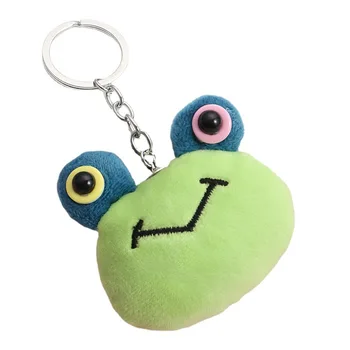 Cute Cartoon Animal Plush Toy Keychain Backpack Key Chain Cat Frog ...