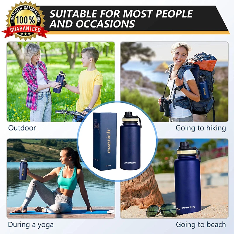 Everich Stainless Steel Thermos - Perfect for Outdoor Activities