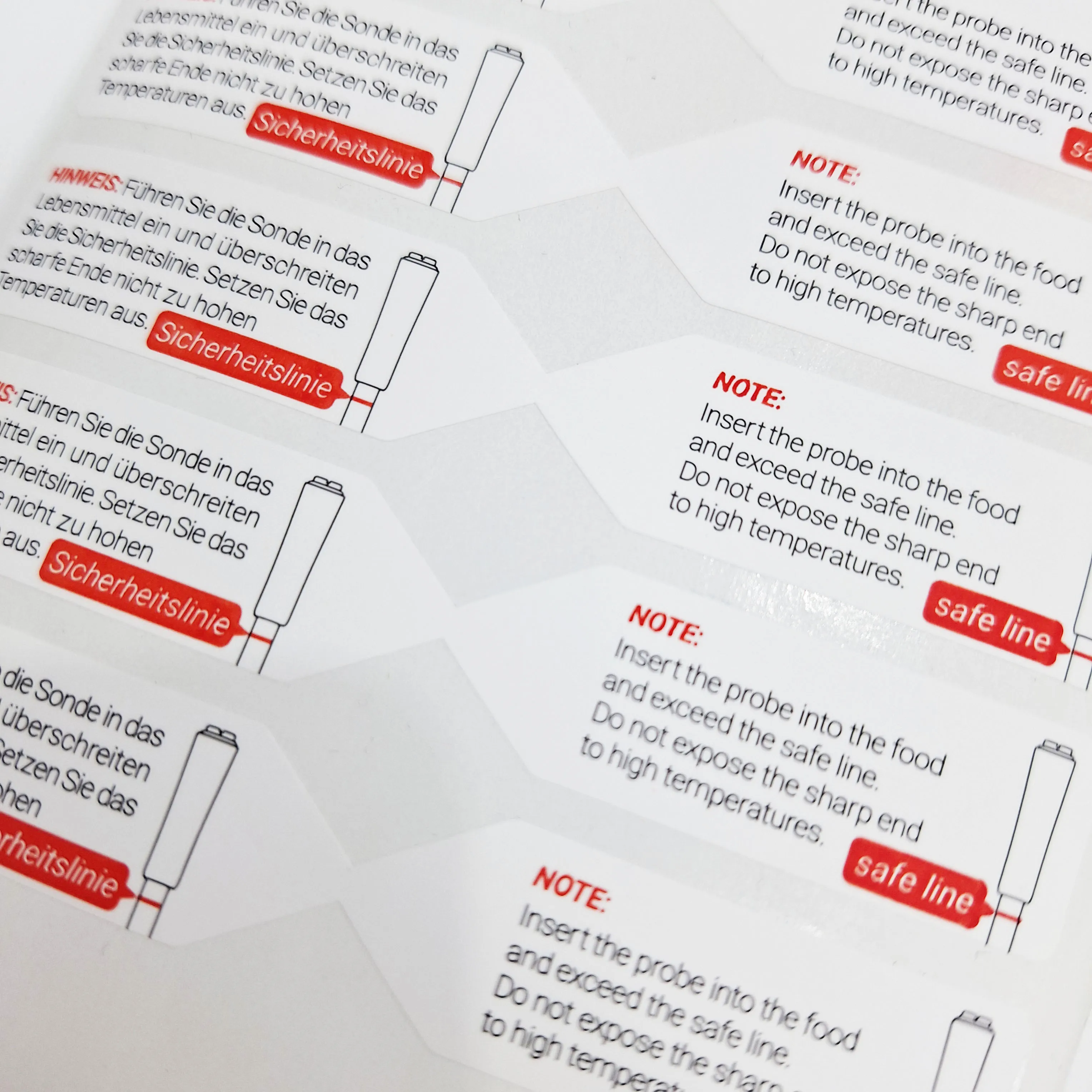 Custom Movable Product Labels Adhesive Copperplate Paper Waterproof ...