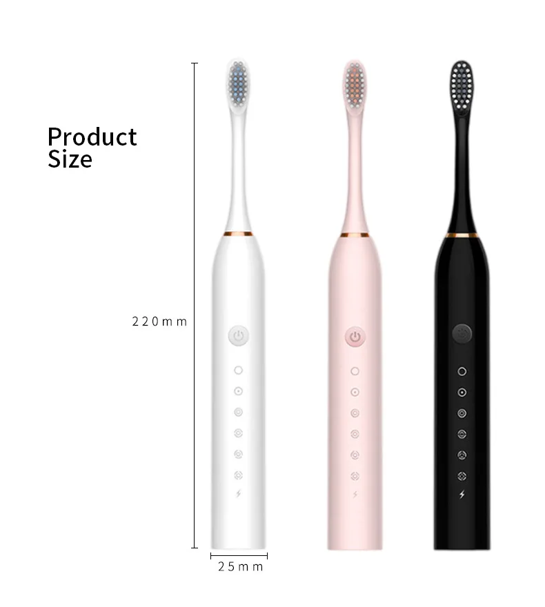 IPX6 Waterproof Sonic Toothbrush - Smart & Powerful Cleaning