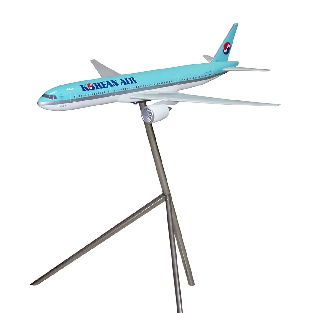 Handmade Airplane Model Korean Airlines Boeing B777-200 Scale 1/50 ...