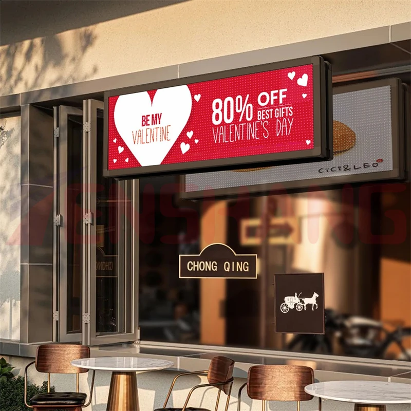 Double Sided Advertising Sign Board P10 P8 P6 P5 Wireless Front Open ...