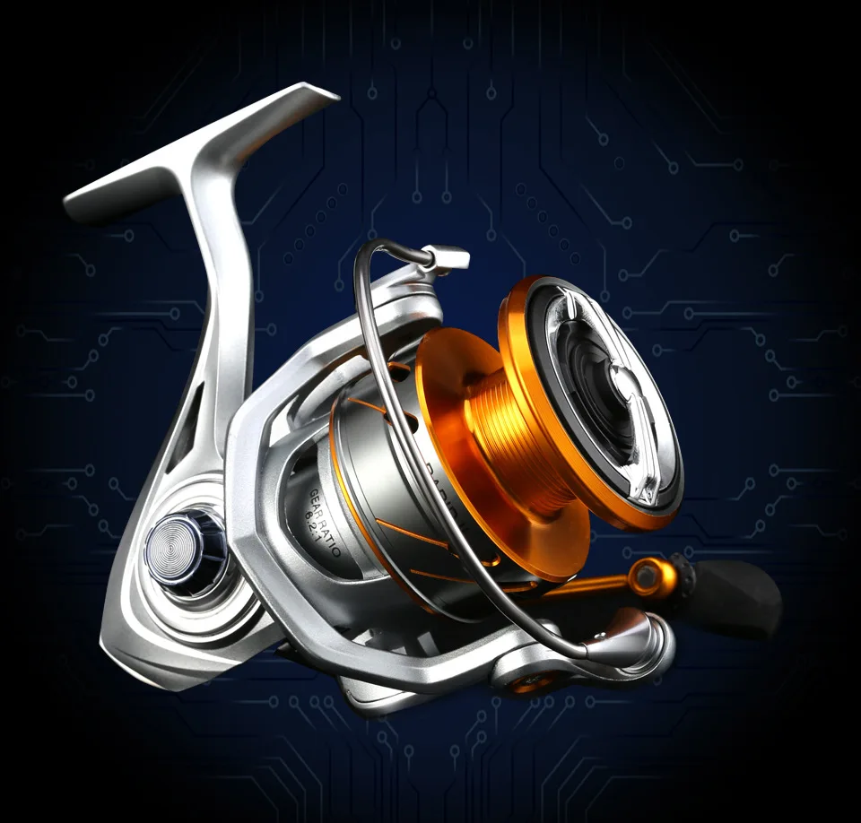 Full Metal Body Spinning Reels 2000-6000hx Drag 15kg Ratio 6.2:1 For ...