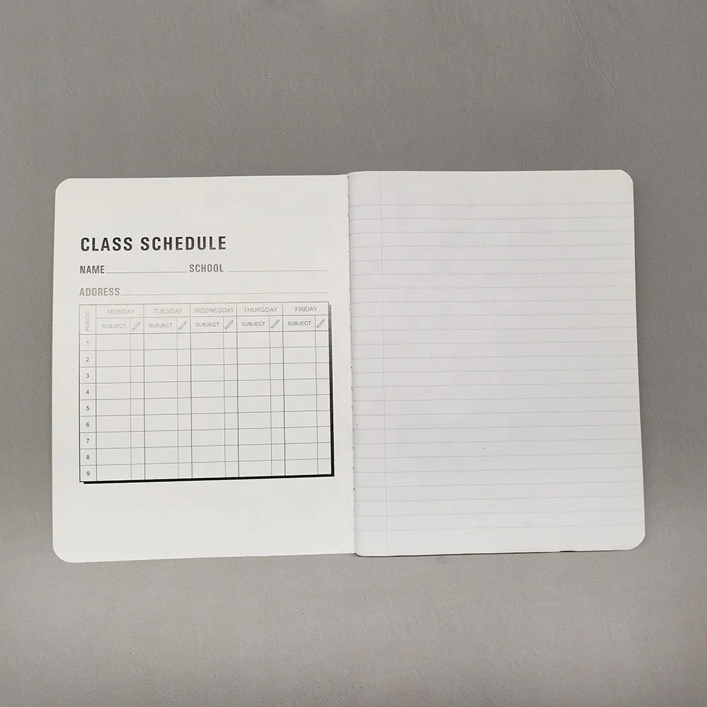 Custom A4 Notebook - Wide College Ruled Printing