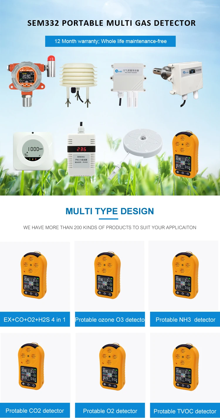 Sentec Multi Gas Analyzer Ch4 Co Co2 H2s O2 O3 Portable Flue Portable ...